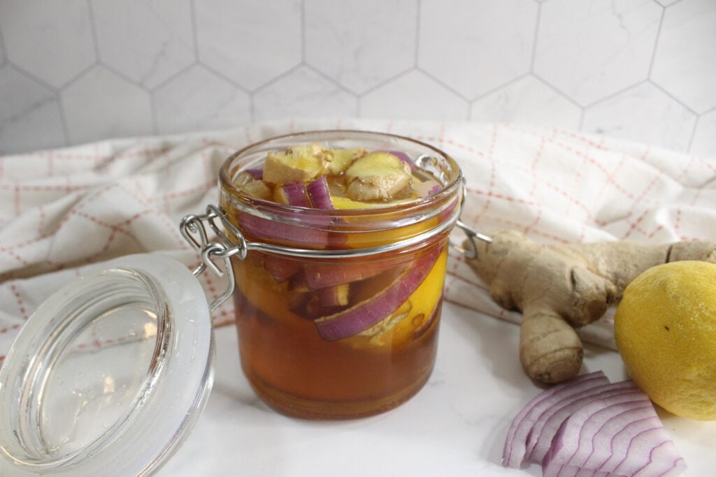 Homemade Natural Onion Honey Cough Syrup Recipe - She Needs Coffee