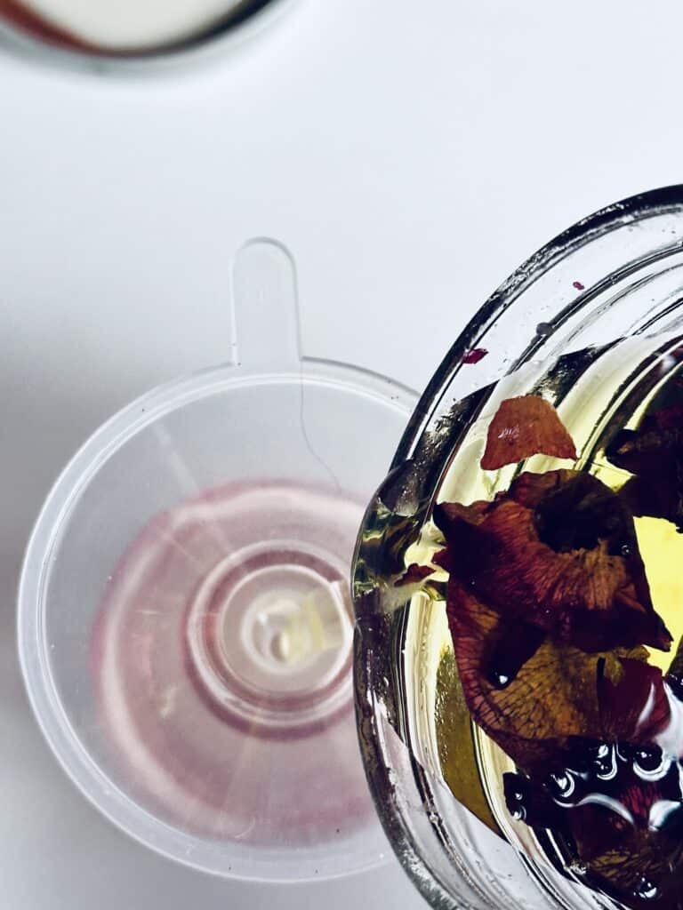 Homemade Rose Oil Recipe for Healthy Hair and Skin - She Needs Coffee