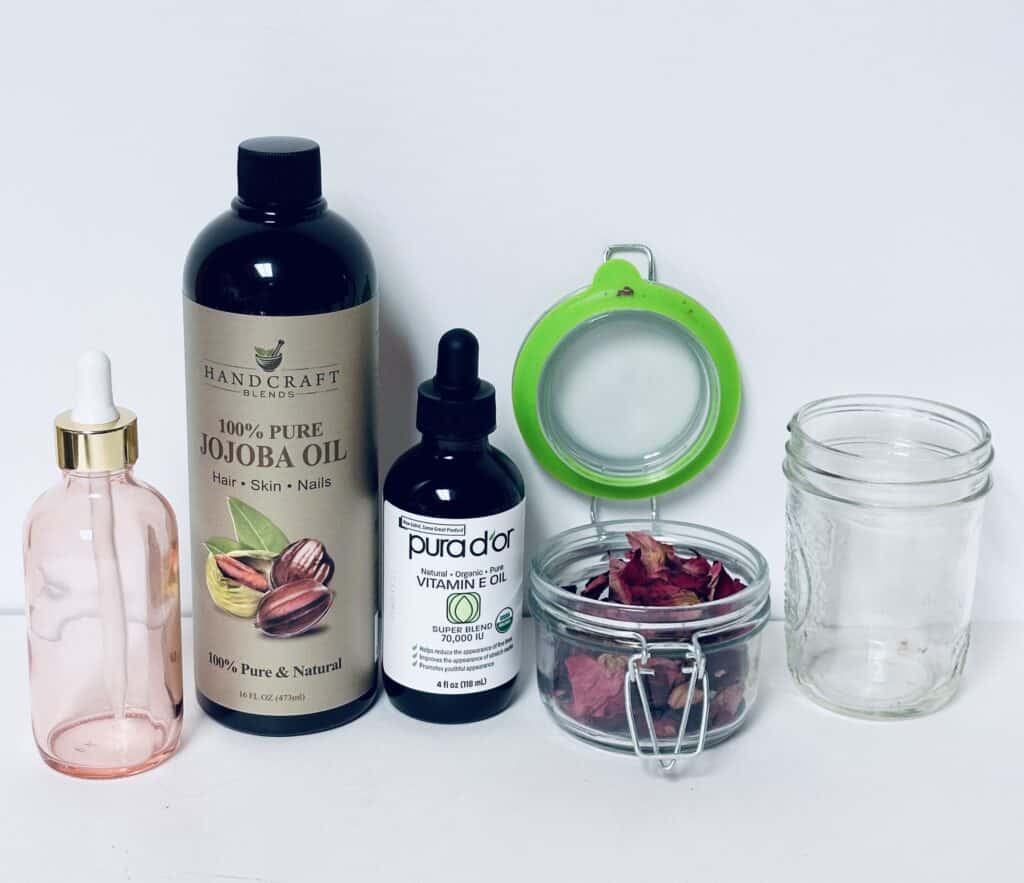 Homemade Rose Oil Recipe for Healthy Hair and Skin - She Needs Coffee
