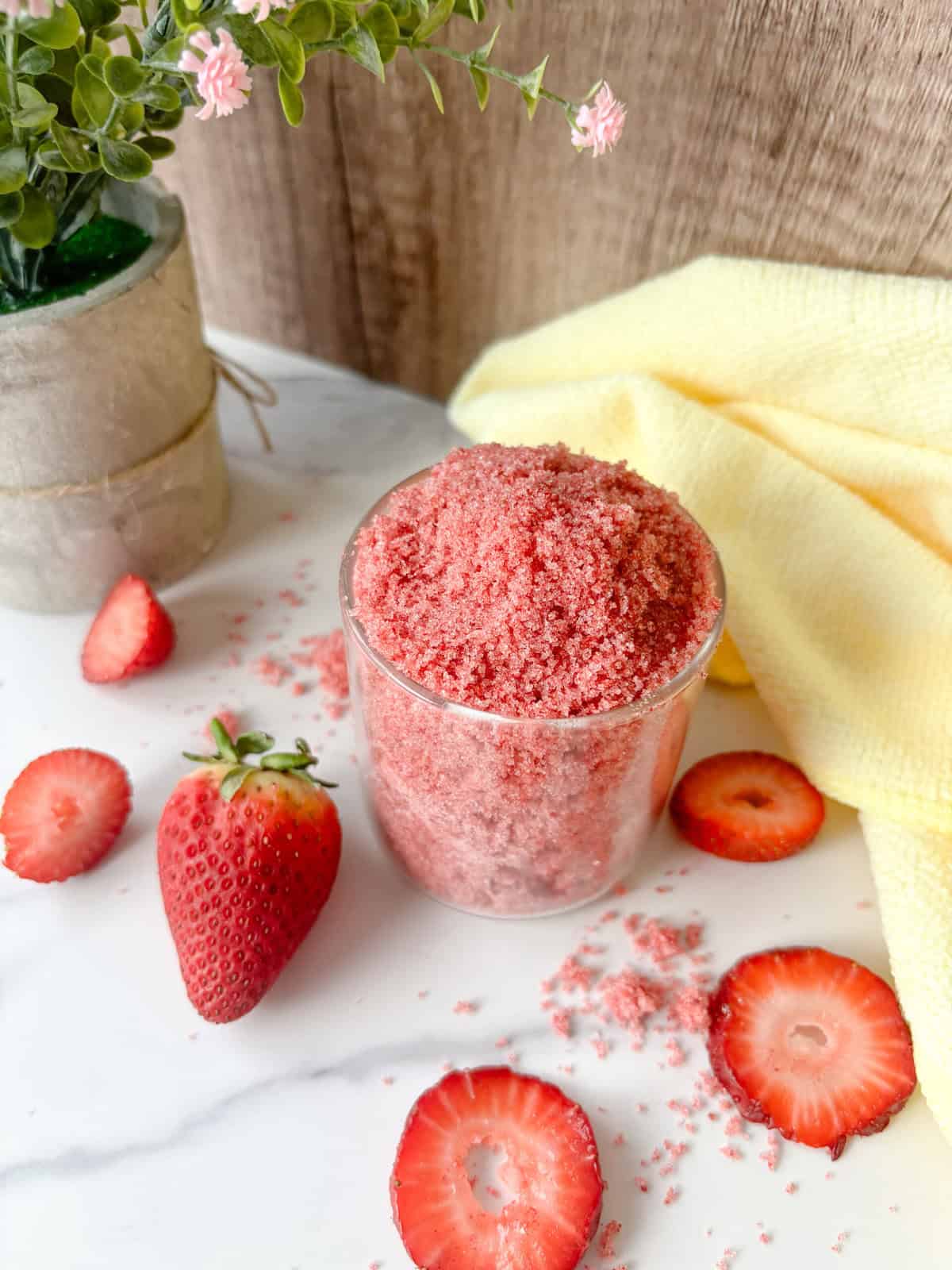 DIY Strawberry Sugar Scrub Recipe with Only 3 Ingredients - She Needs ...