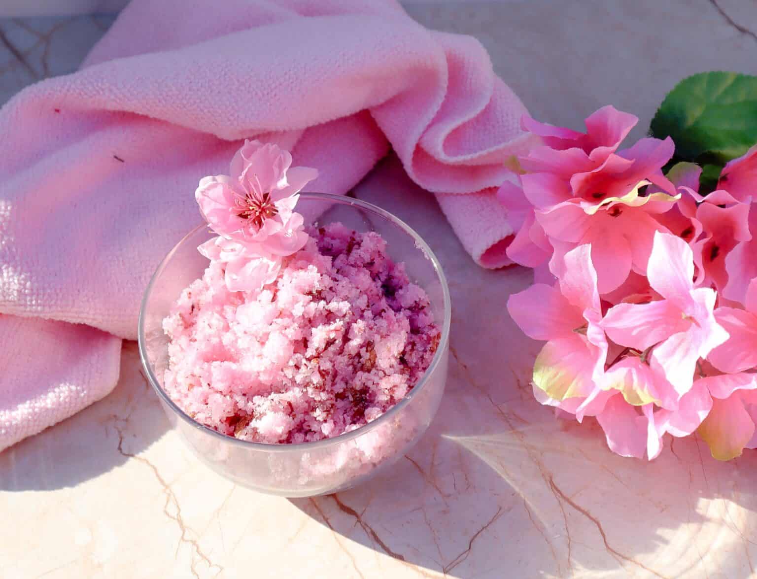 DIY Rose Sugar Scrub Recipe for Self-Care Days - She Needs Coffee