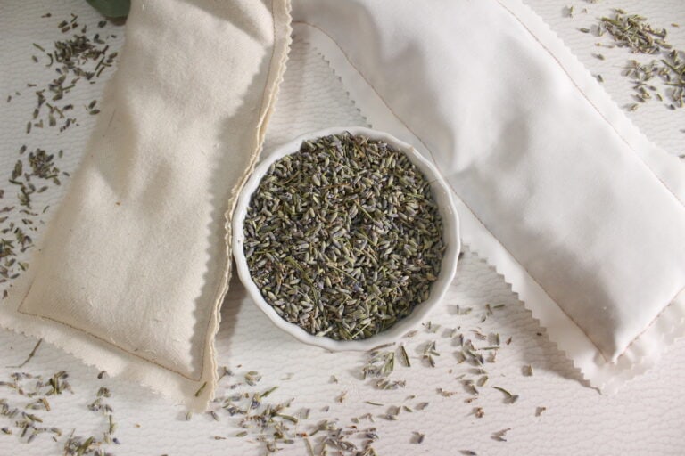 Relaxing DIY Lavender Eye Pillows (Easy to Make) - She Needs Coffee