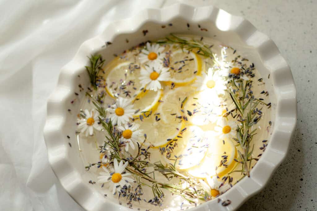 Lemon & Lavender Simmer Pot Recipe to Celebrate Spring - She Needs Coffee
