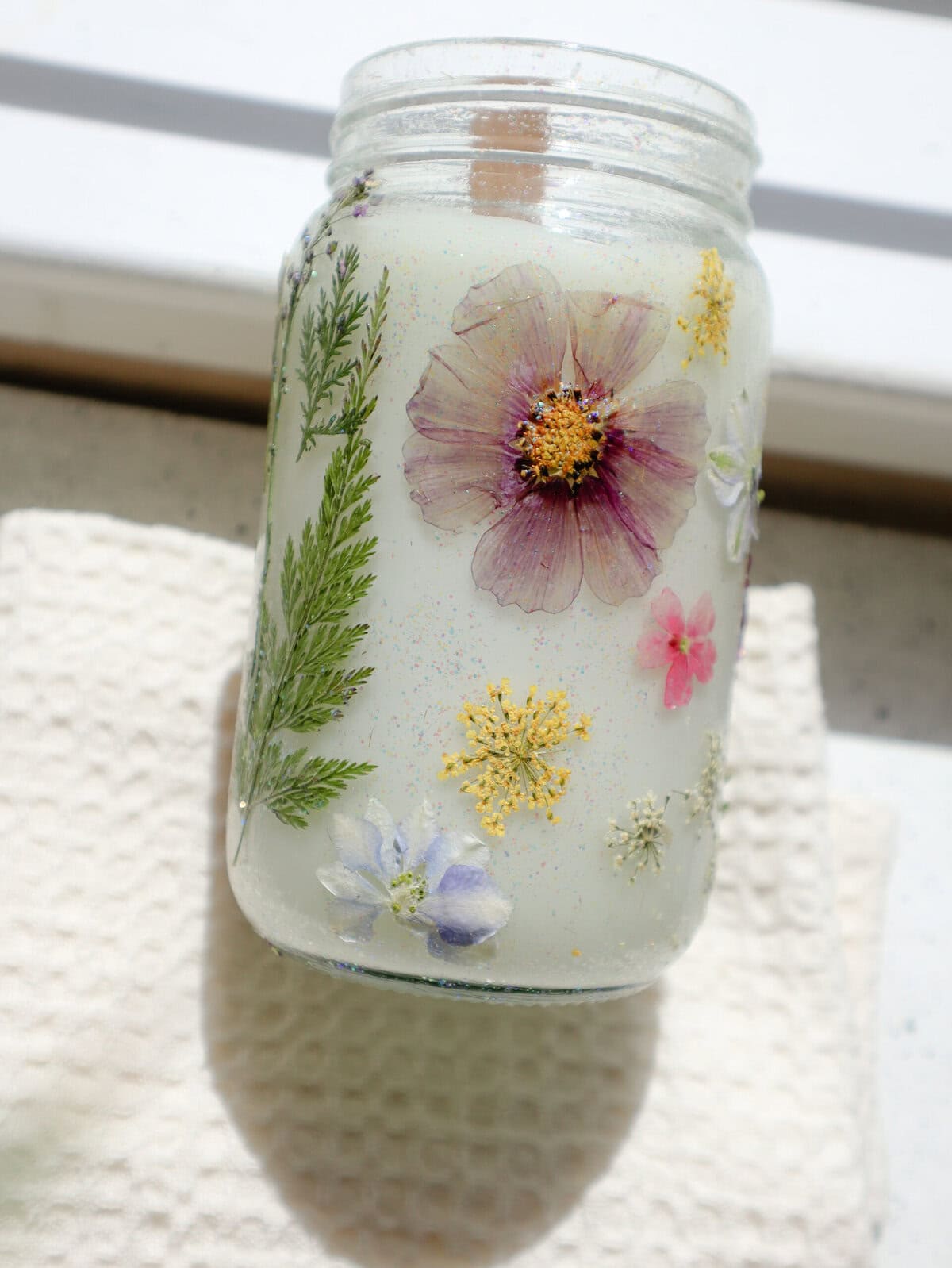 DIY Pressed Dried Flower Candle: The Perfect Handmade Gift - She Needs ...