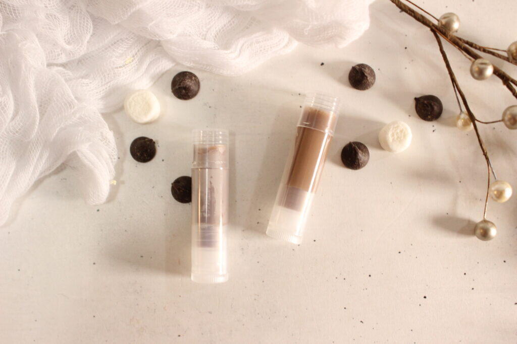 Easy Cocoa Lip Balm Recipe (Smells Like Chocolate!) - She Needs Coffee