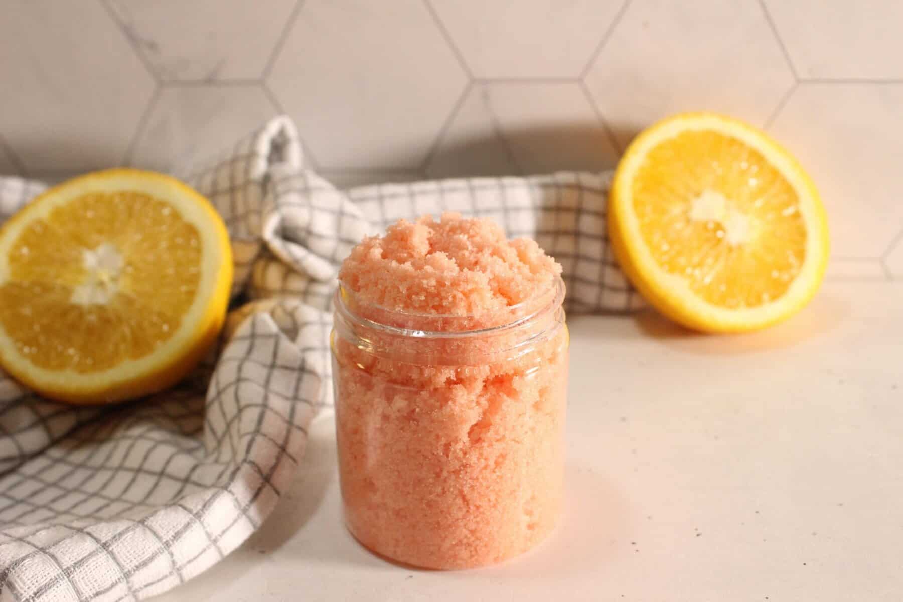 Refreshing Orange Sugar Scrub Recipe - She Needs Coffee